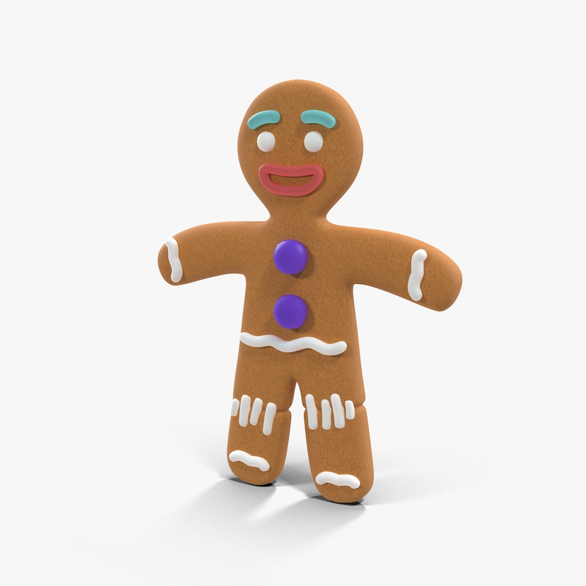gingerbread man static 3d model