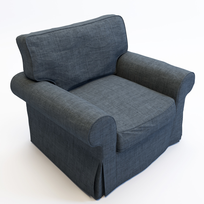 3d model armchair ikea ektorp
