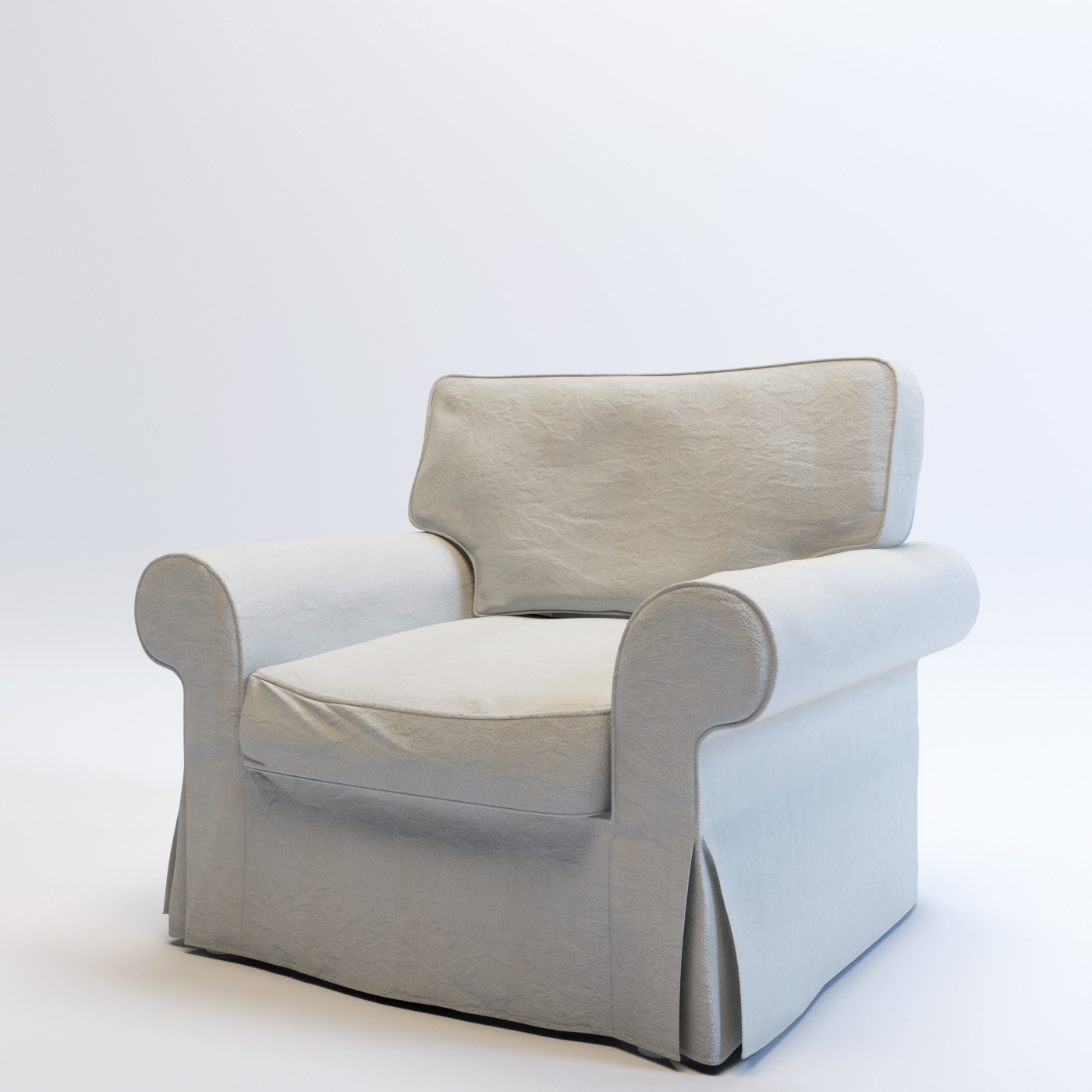 3d model armchair ikea ektorp