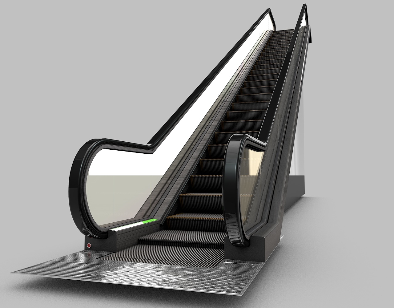 3d model of escalator