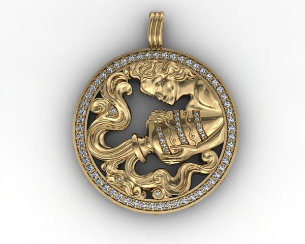 beauty pendant 3d model