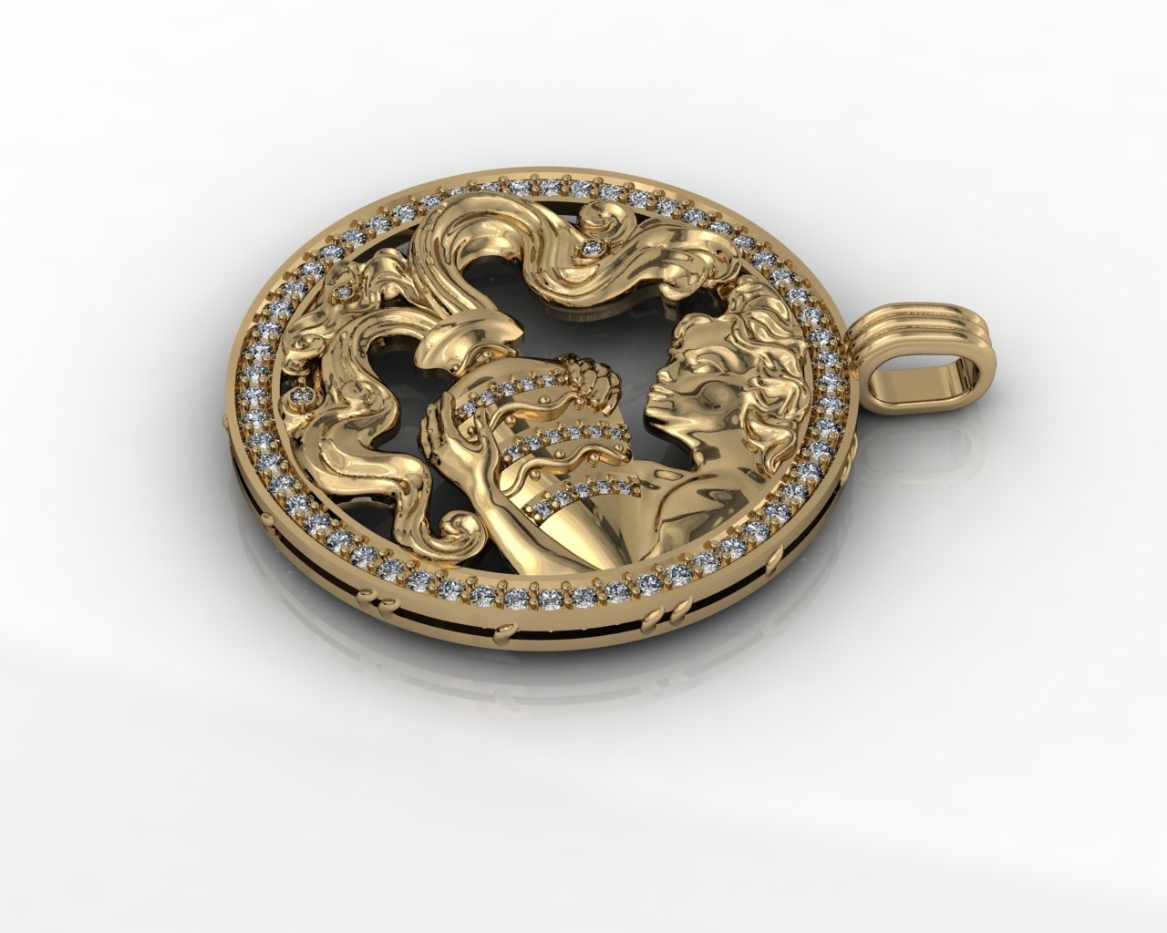 beauty pendant 3d model