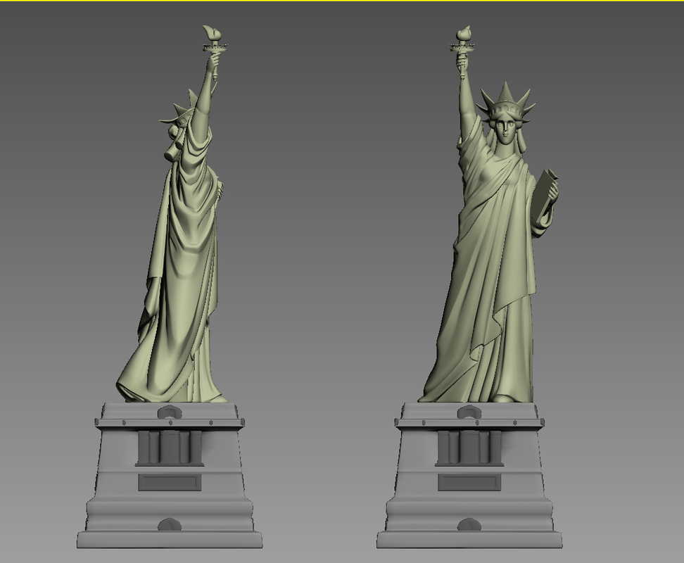 statue liberty 3d model