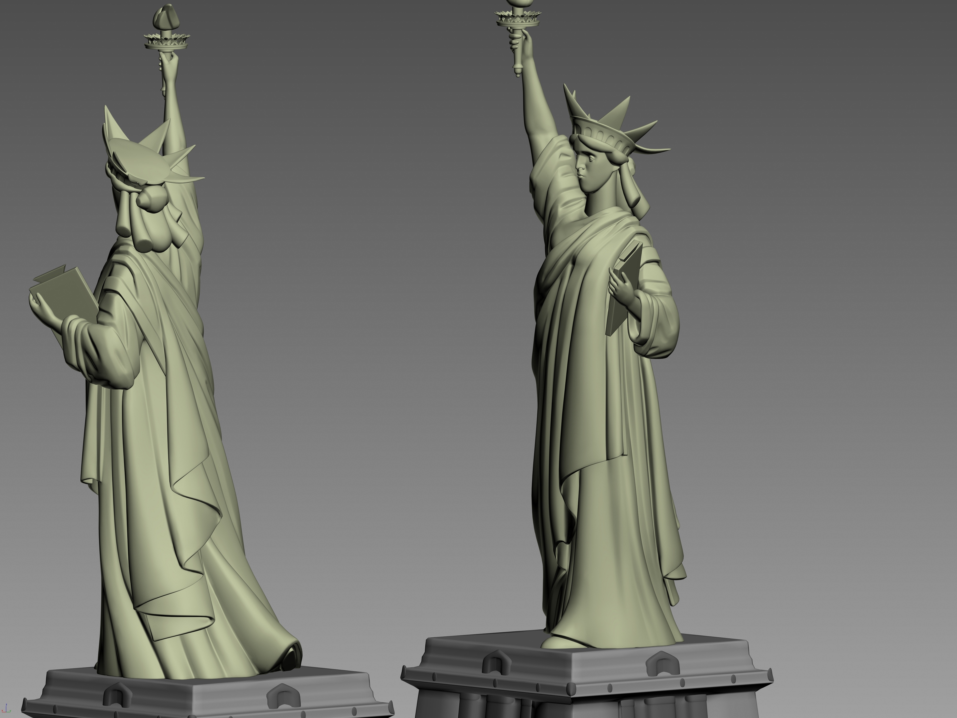 statue liberty 3d model