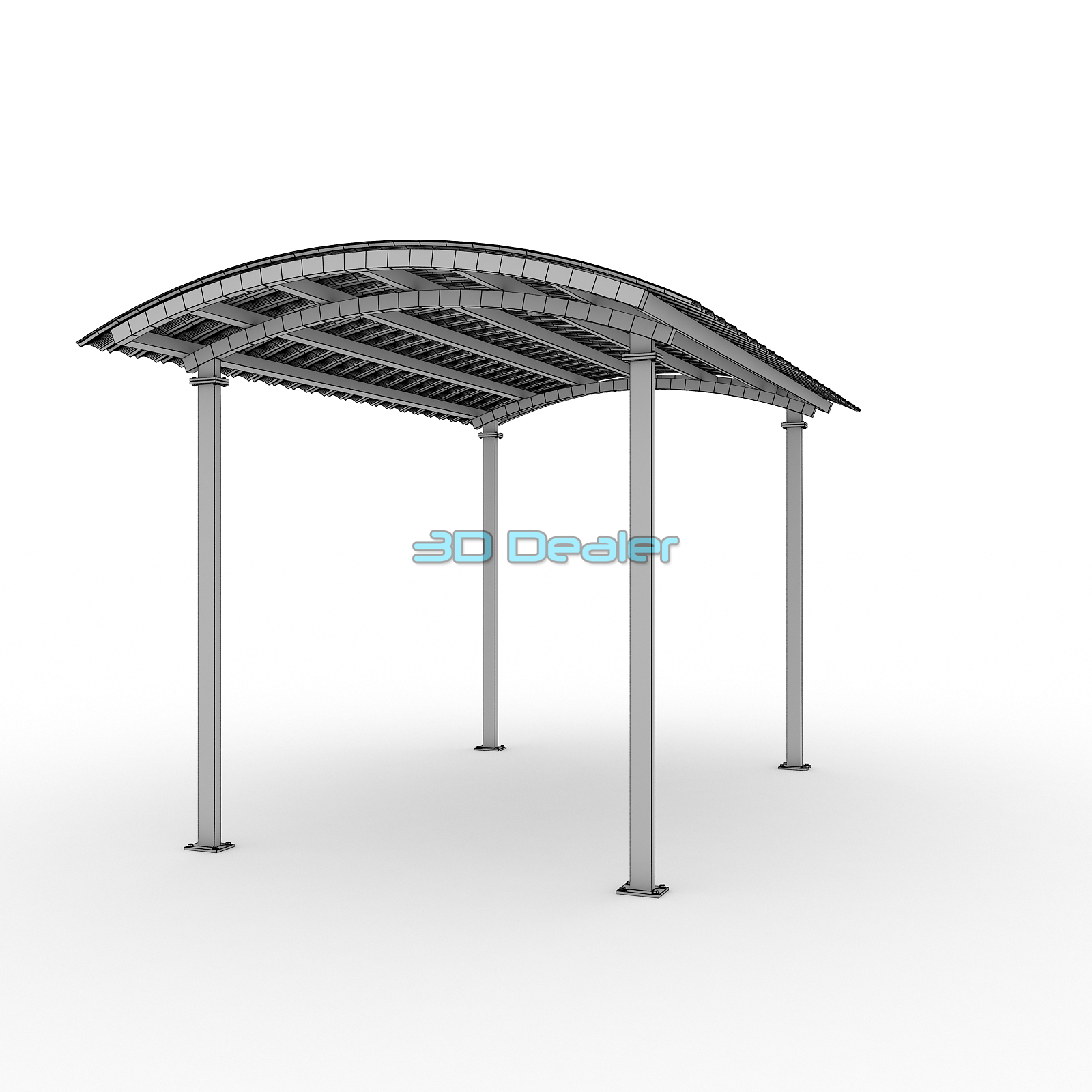3d car canopy model