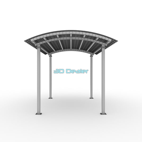 3d car canopy model