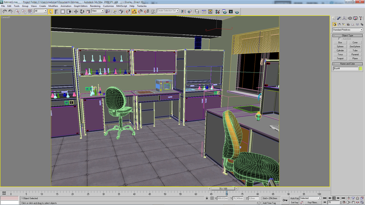 3d model modern laboratory