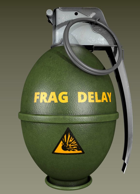 3d grenade bomb model