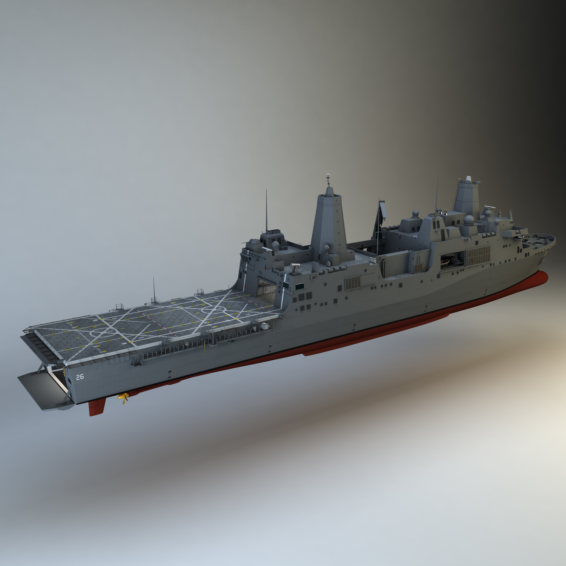 modelo 3d LPD-26 con MV22 Osprey - TurboSquid 842752