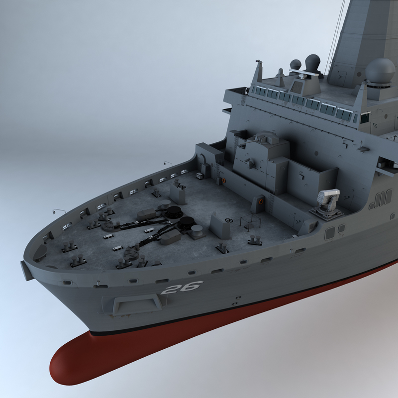 uss p lpd-26 3d model