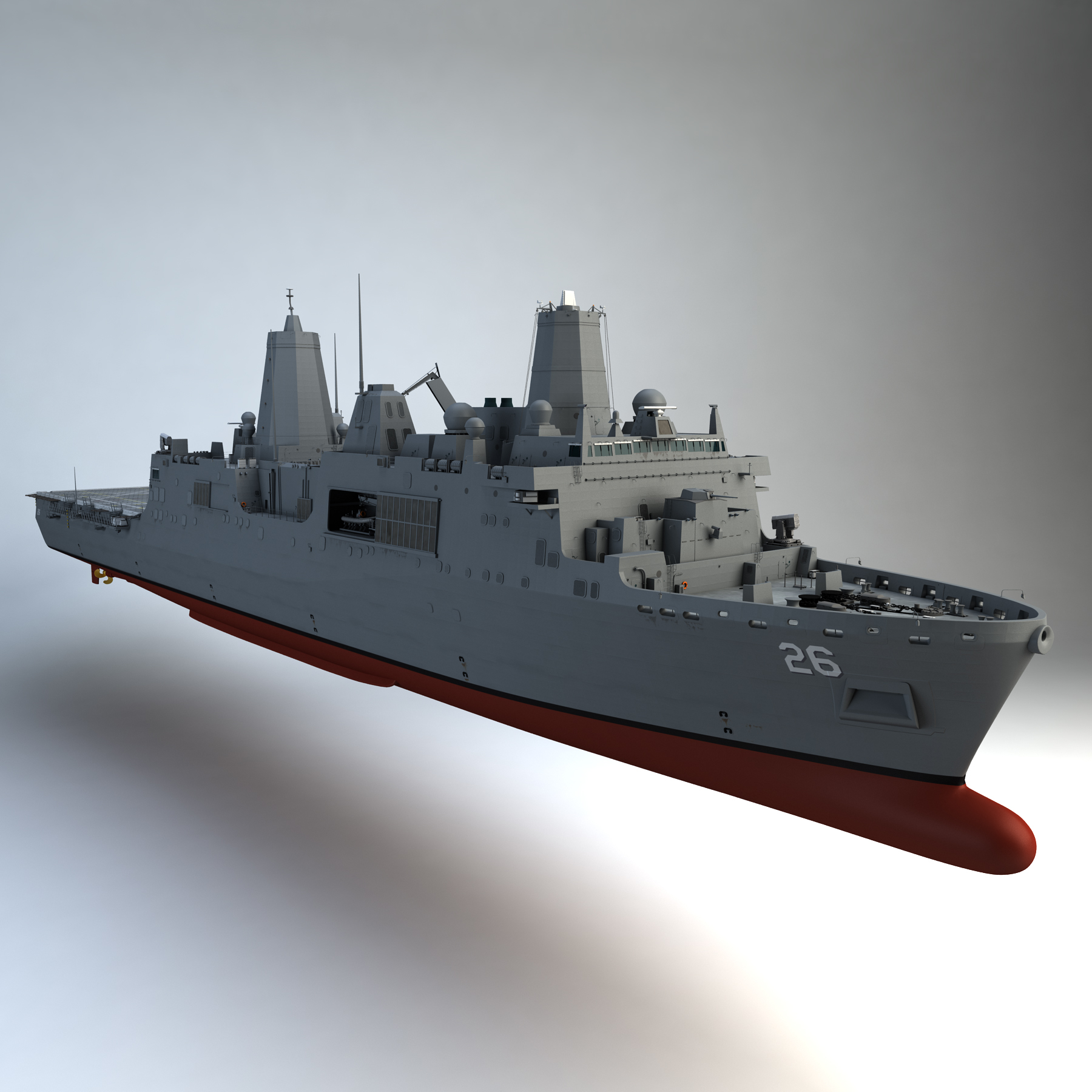 3d john p lpd-26 mv22 model