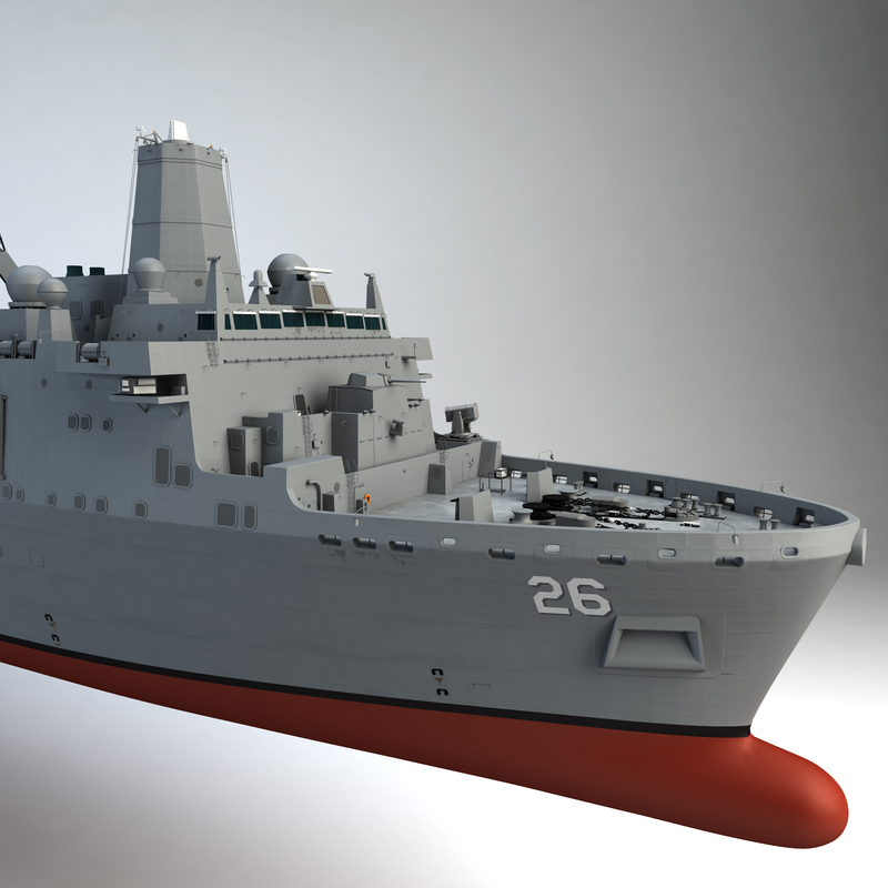 uss p lpd-26 3d model