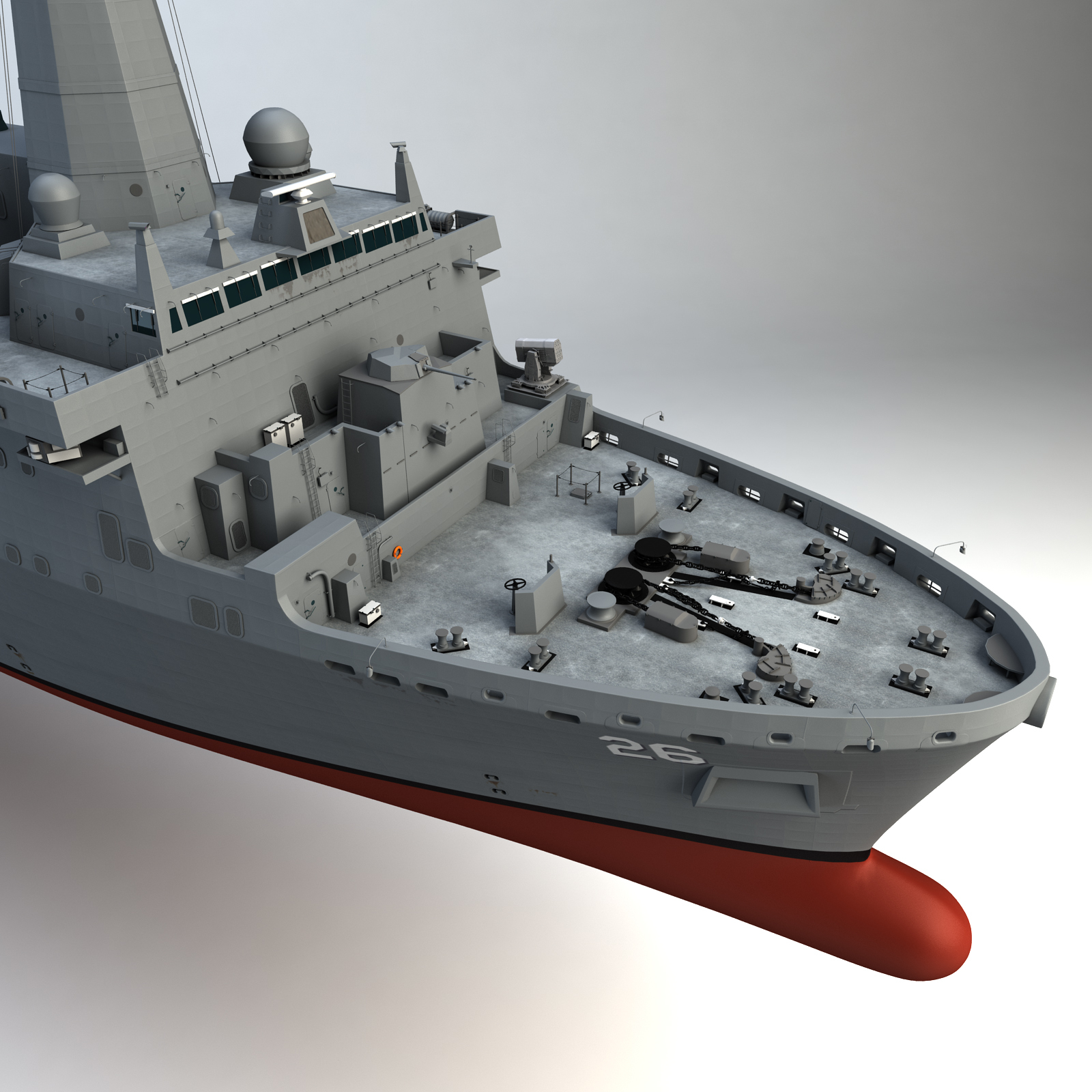 uss p lpd-26 3d model