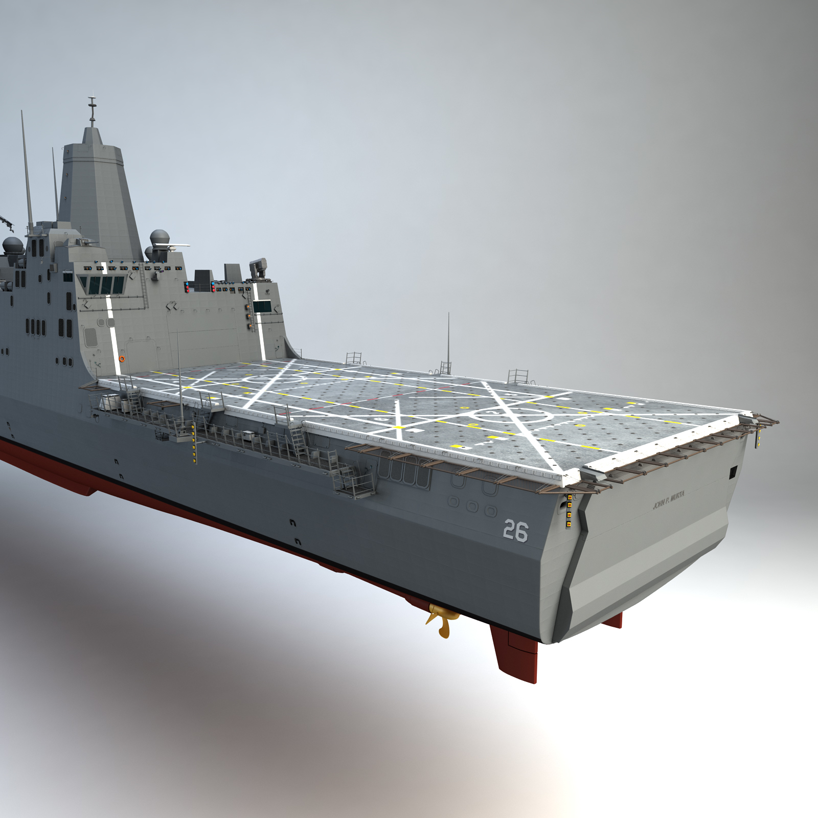 uss p lpd-26 3d model