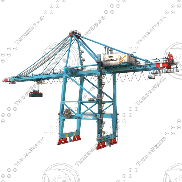 3d harbor crane