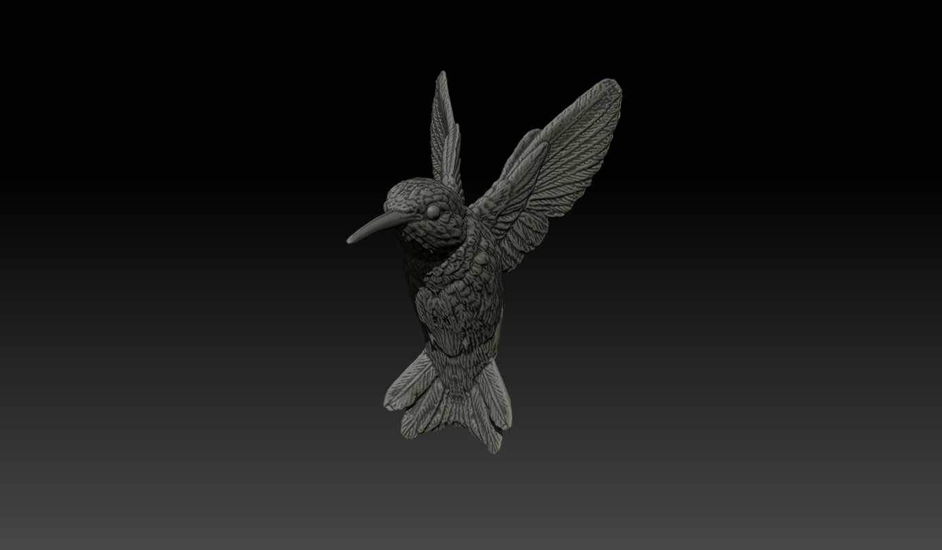 humming bird 3d model