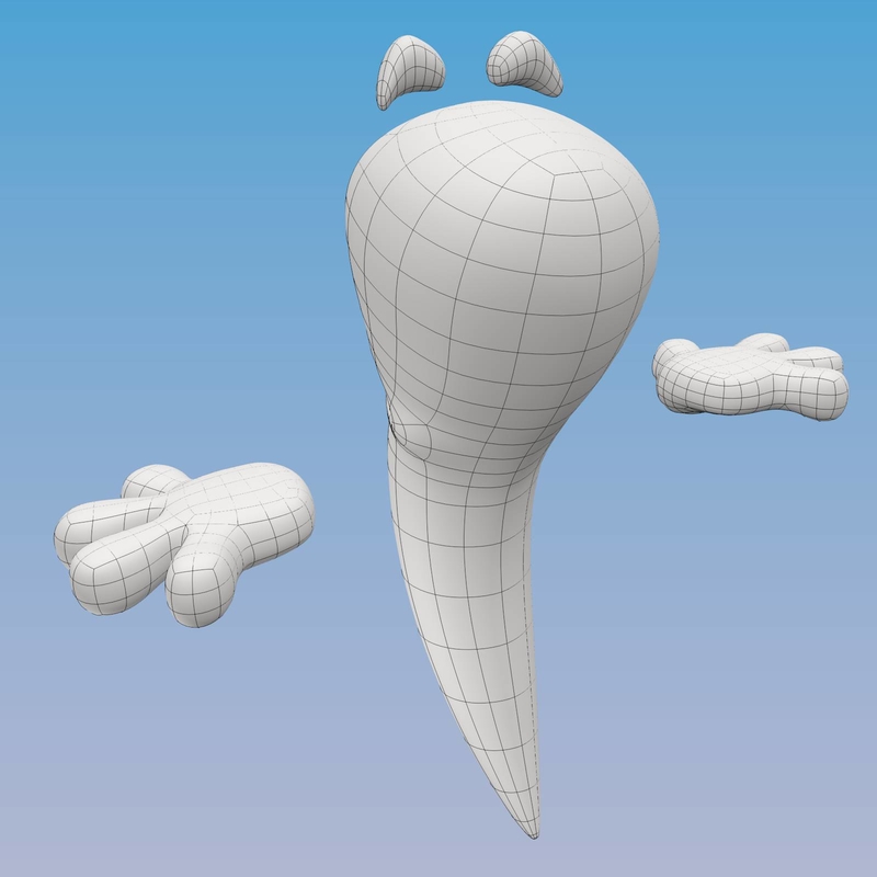 worm 3d model
