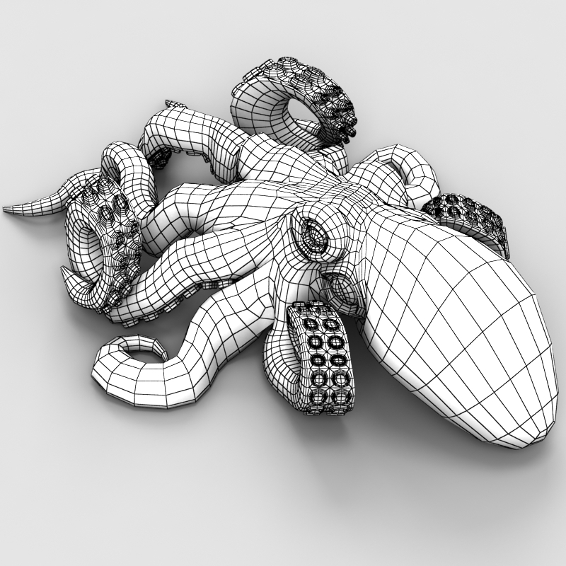 3d model octopus