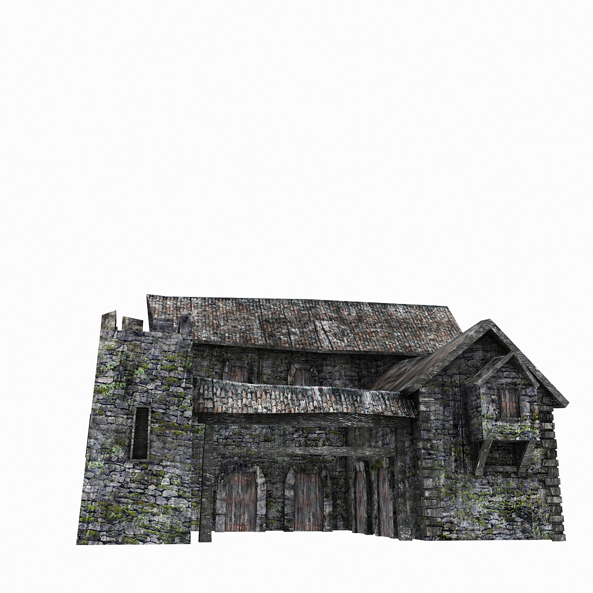 3d model medieval barracks