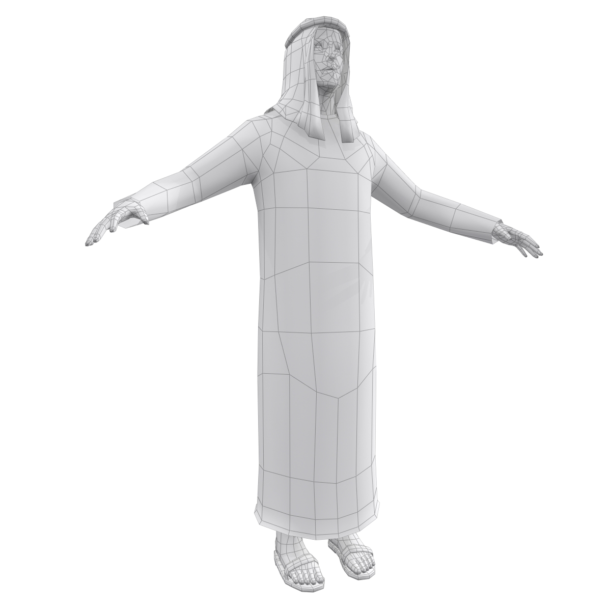 3d arab man model