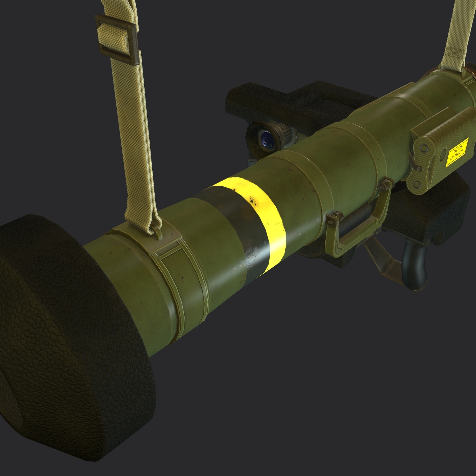 3d low-poly fgm-148 javelin