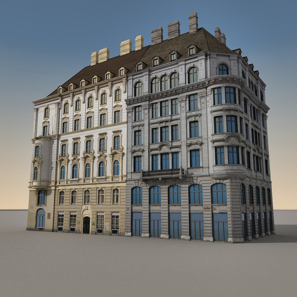 3d european architecture buildings europe