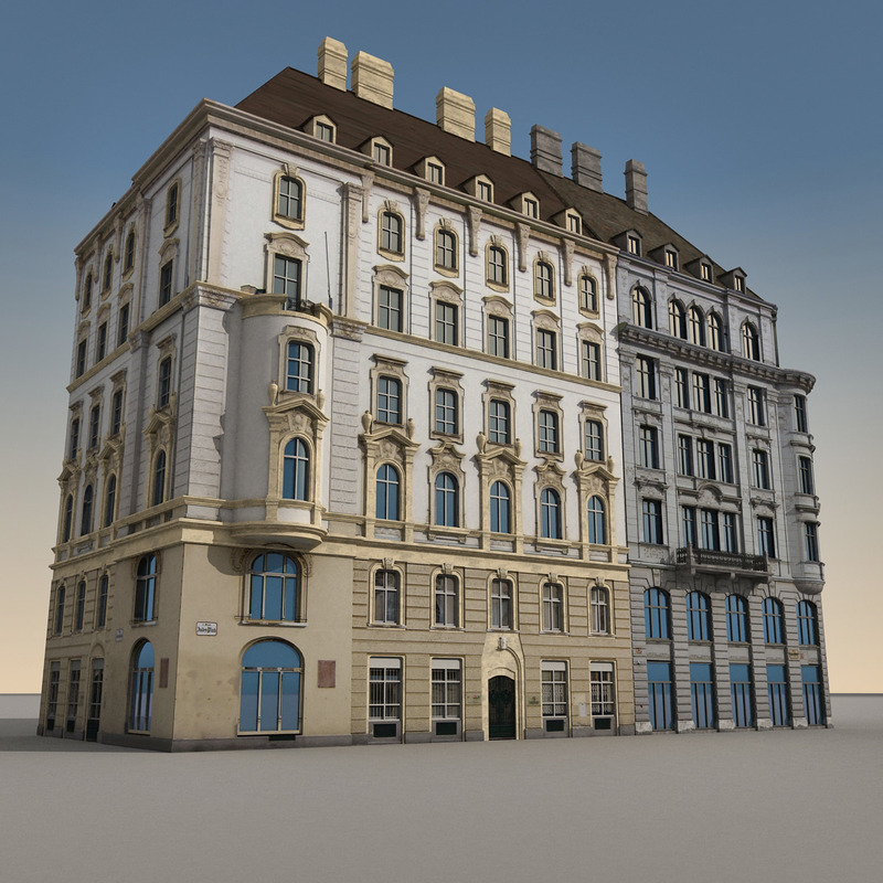 3d european architecture buildings europe