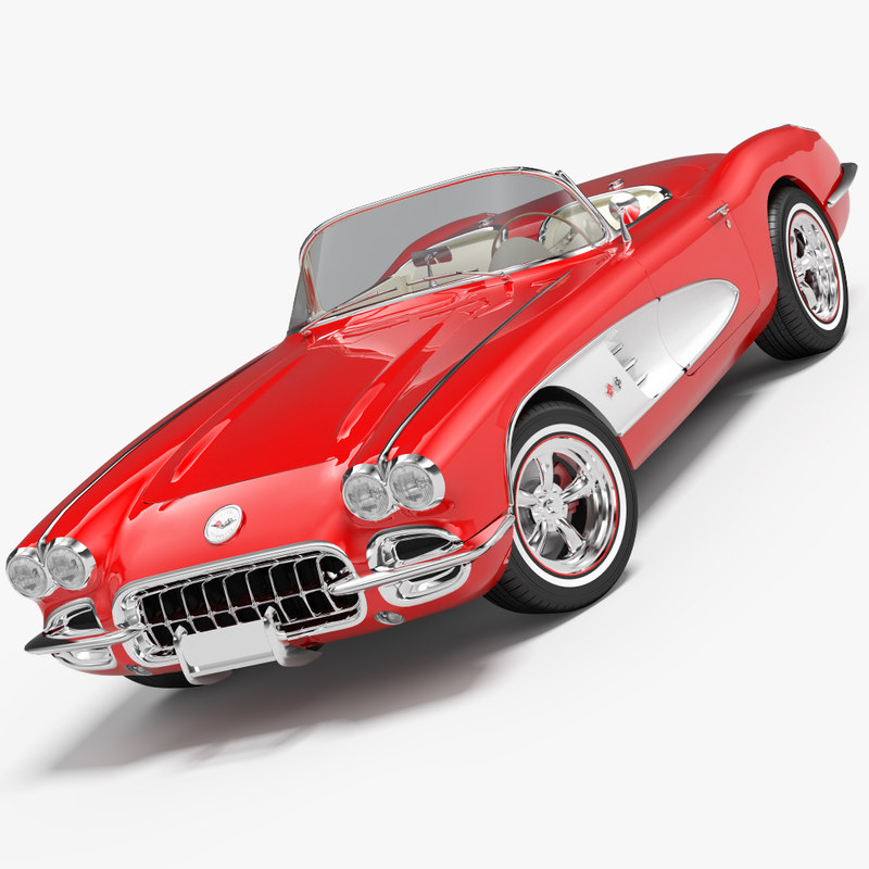 chevrolet corvette c1 3d model