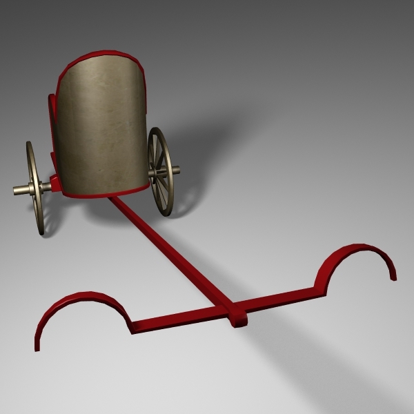 roman chariot 3d model