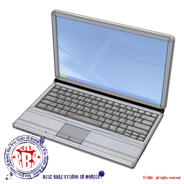 3ds generic notebook laptop