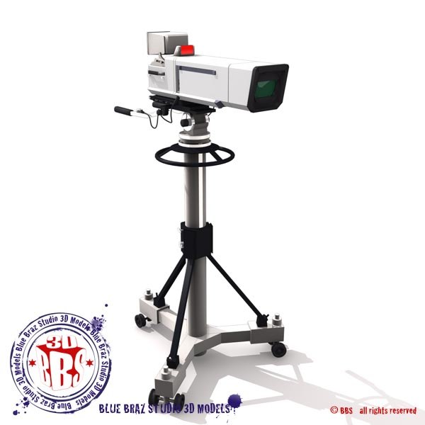 3d broadcast camera model
