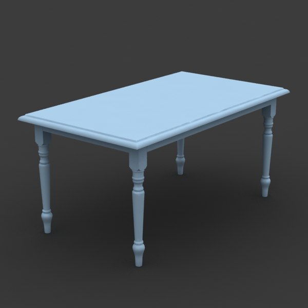 3d table dining model
