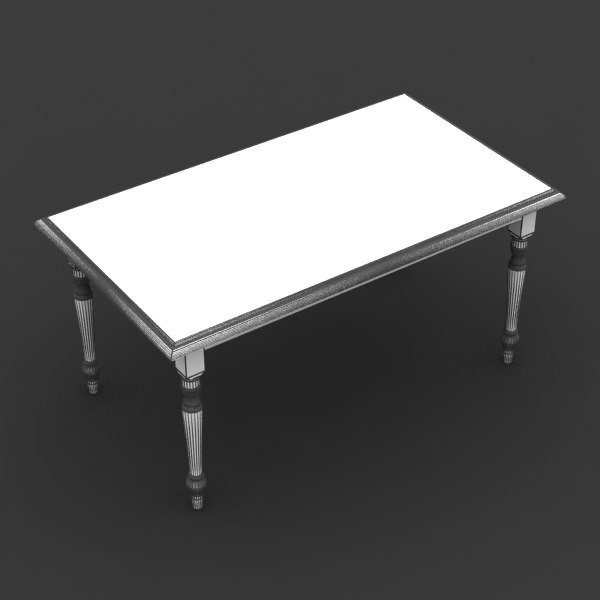 3d table dining model