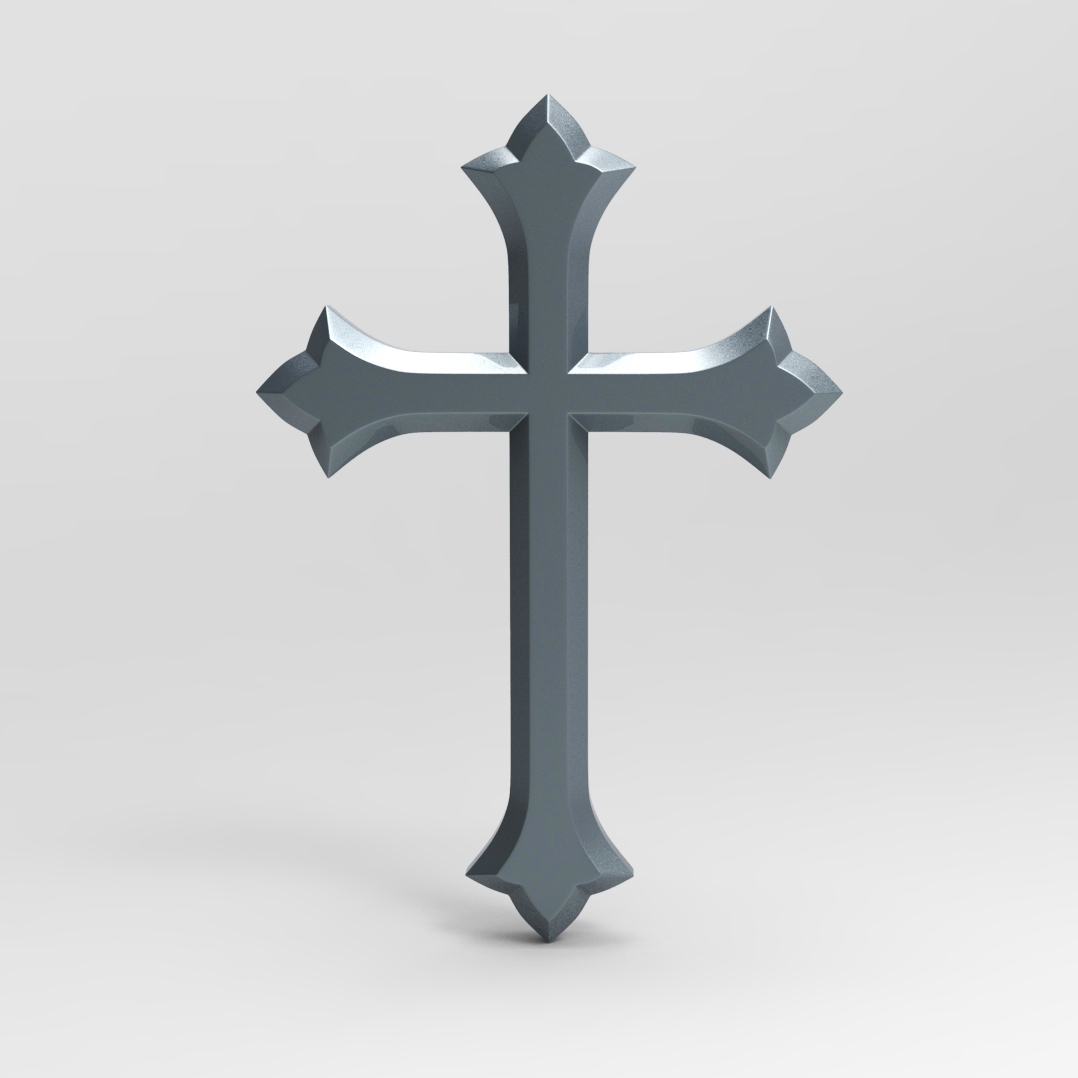 3d model cross symbol