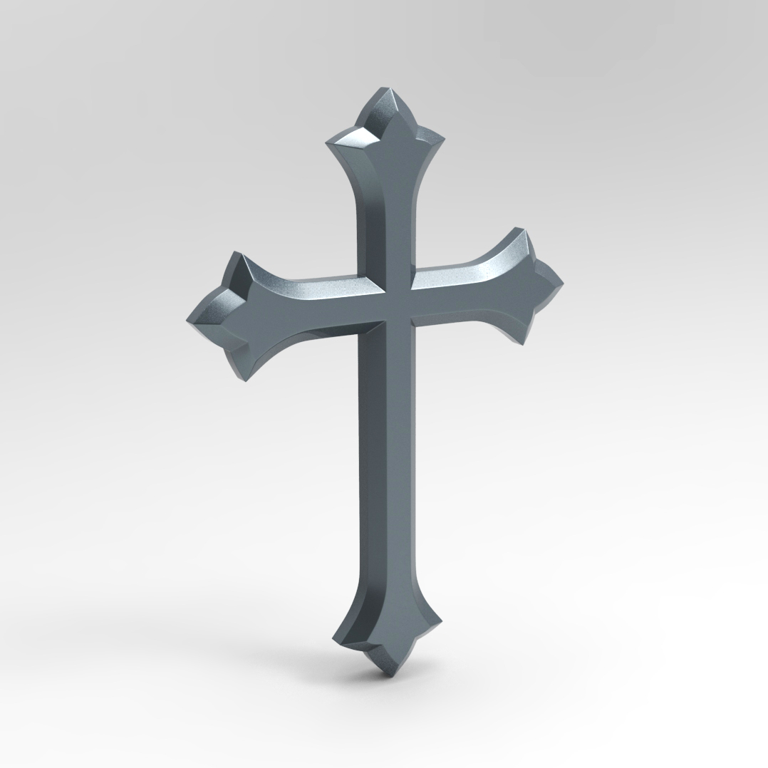 3d model cross symbol