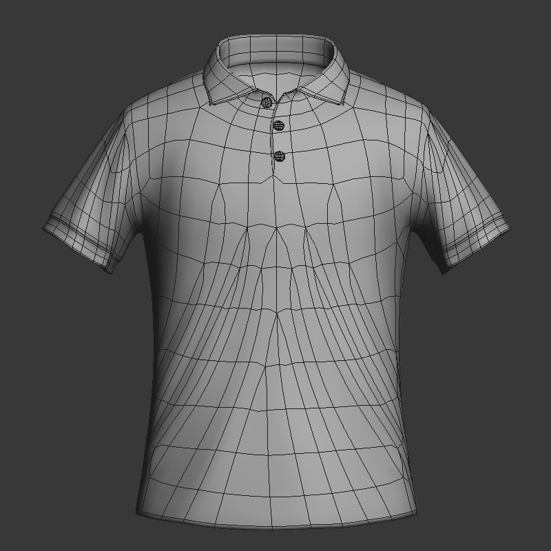 3d polo t shirt model