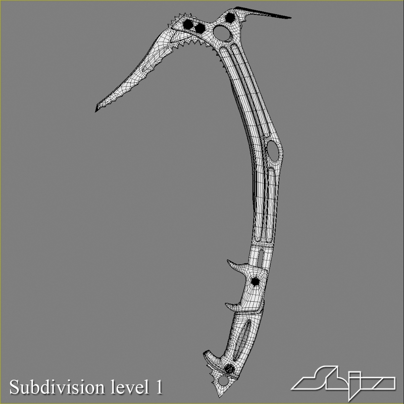 3d model ice axe 1