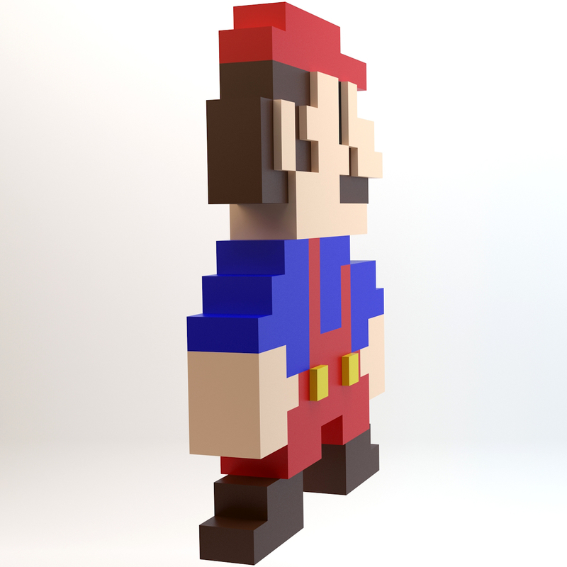 mario 8-bit 3ds