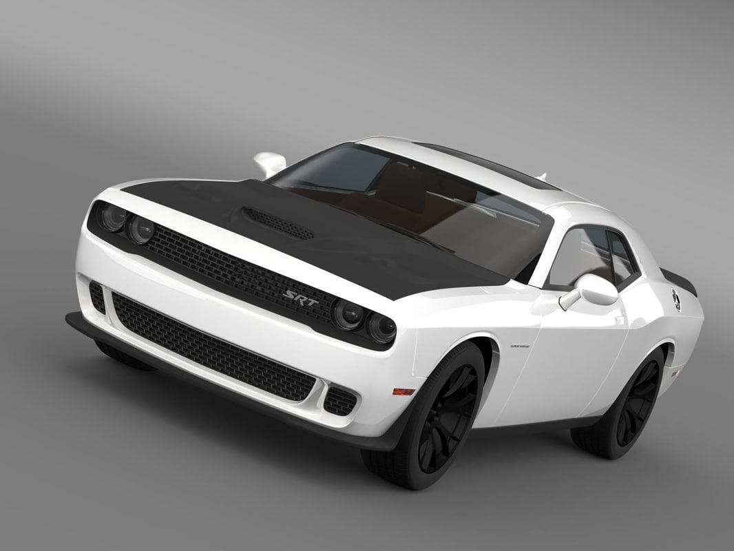 3d model dodge challenger srt hellcat
