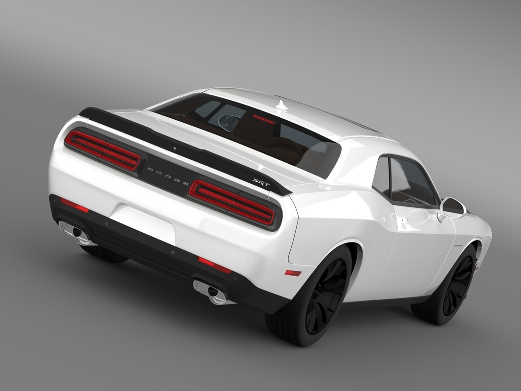 3d model dodge challenger srt hellcat