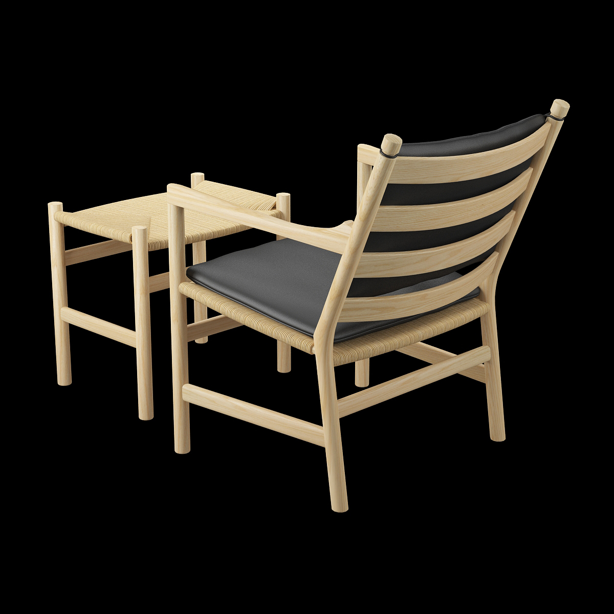 chair footrest 3d max