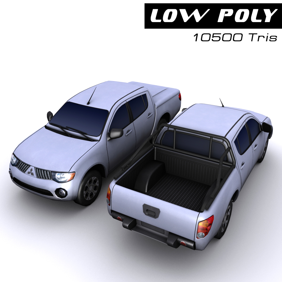 mitsubishi l200 3d model