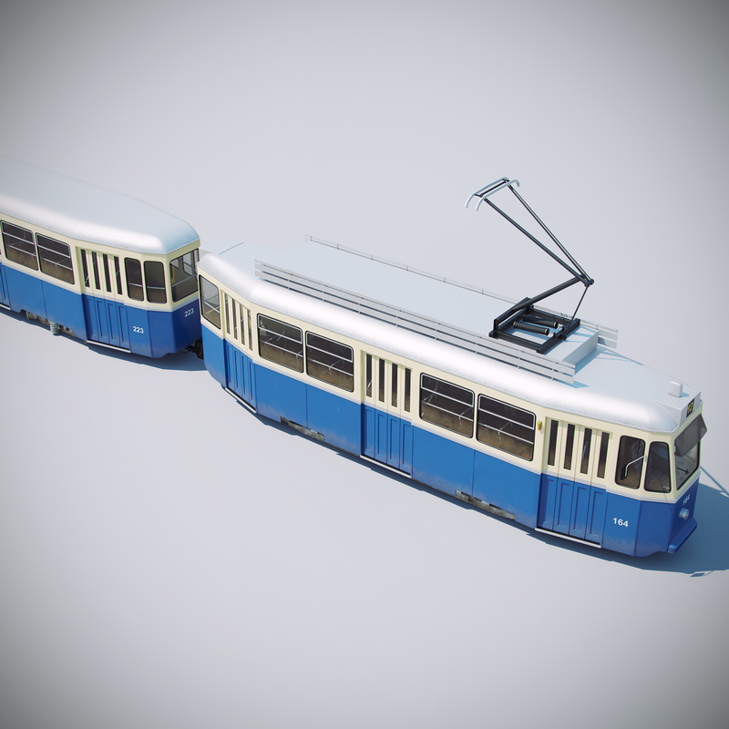 tmk 101 tram 3d model