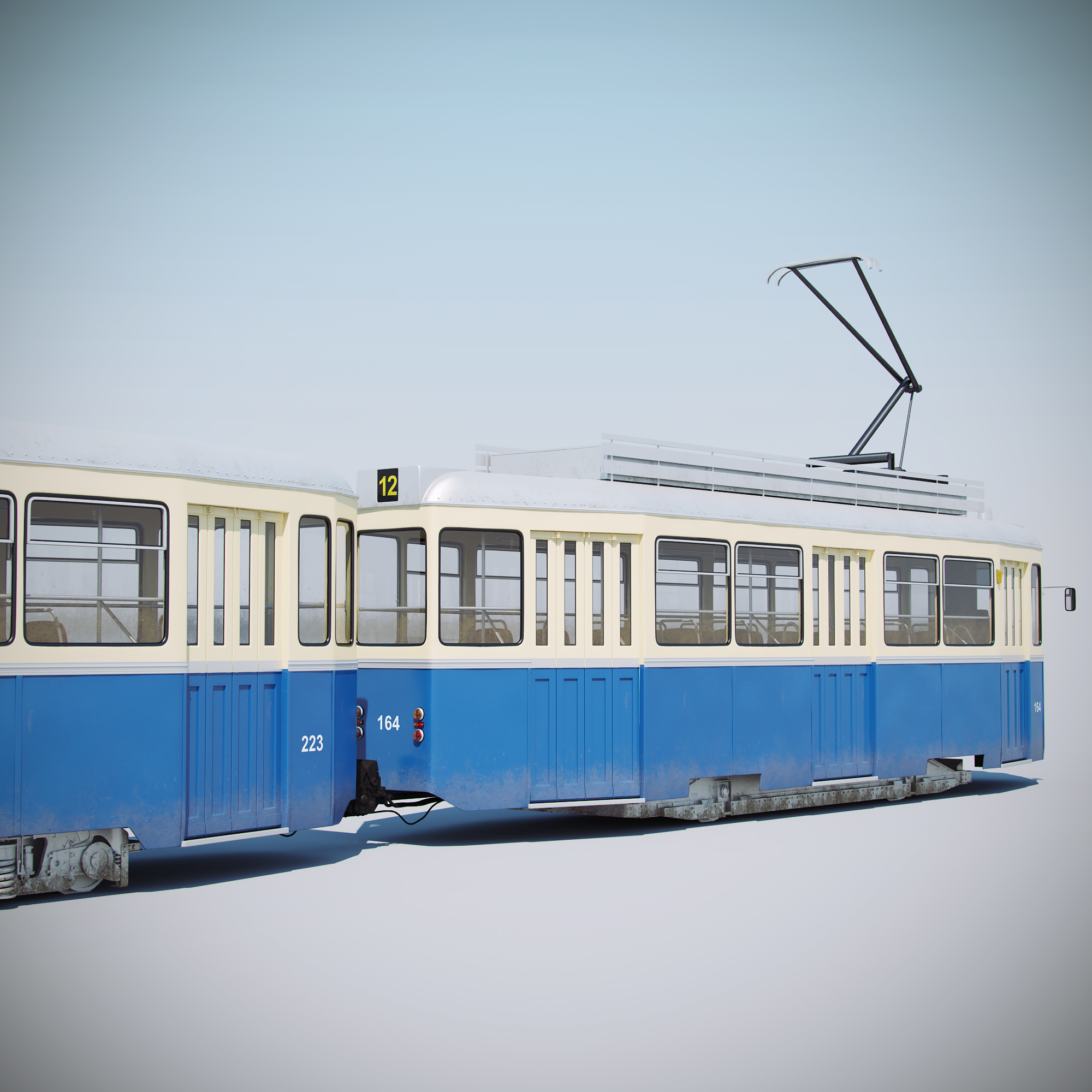 tmk 101 tram 3d model