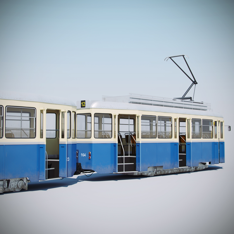 tmk 101 tram 3d model