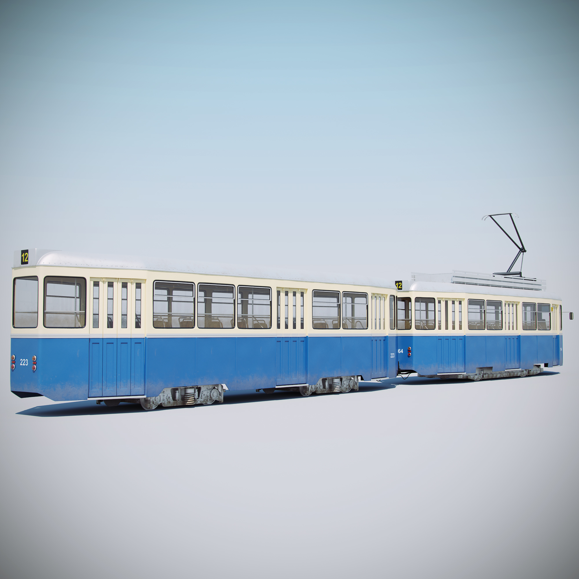 tmk 101 tram 3d model