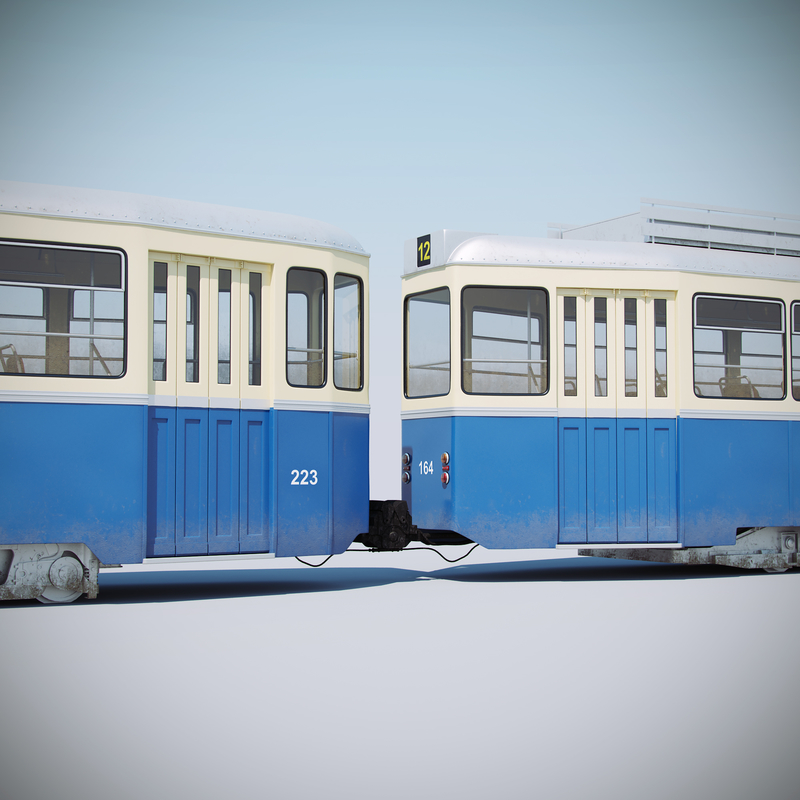 tmk 101 tram 3d model