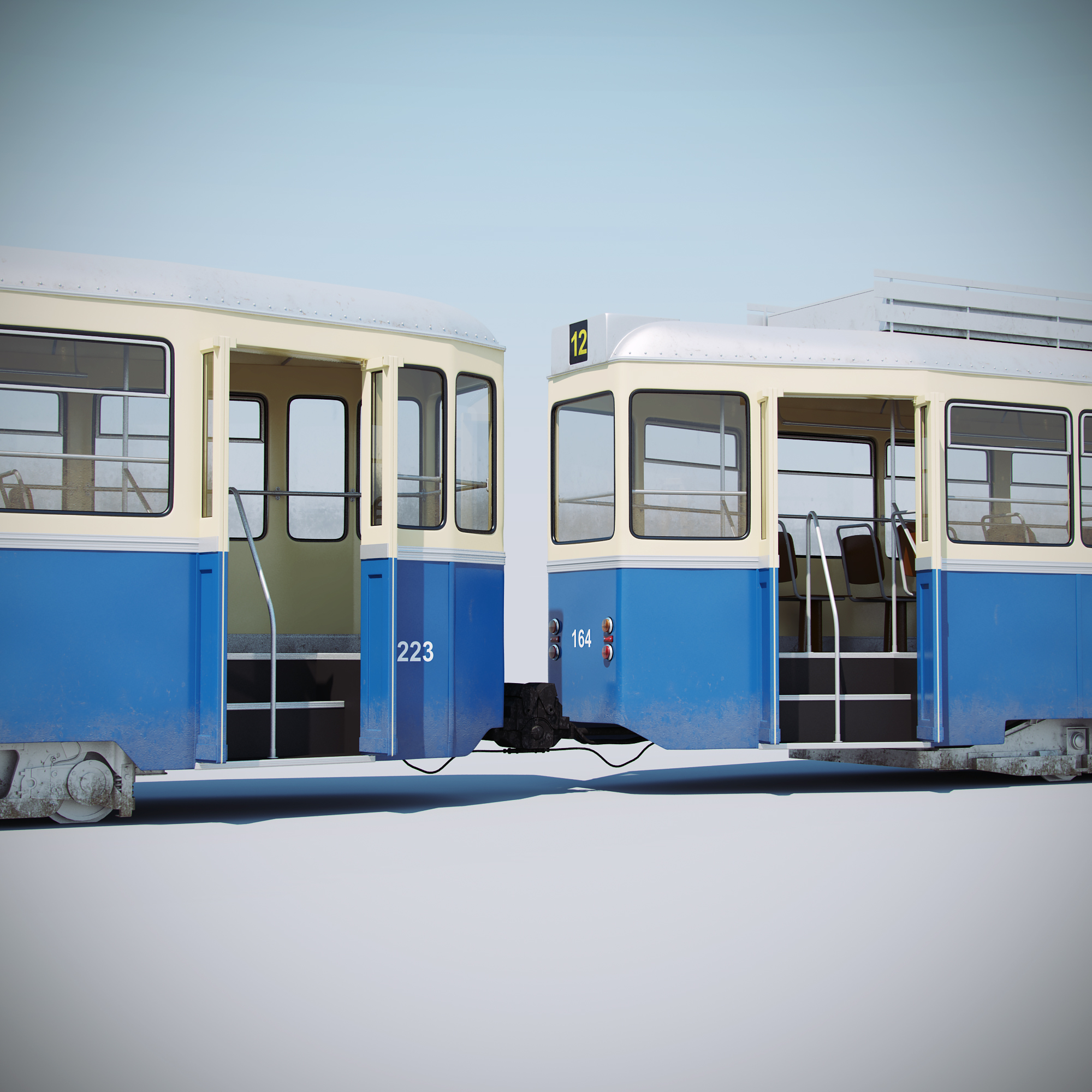 tmk 101 tram 3d model