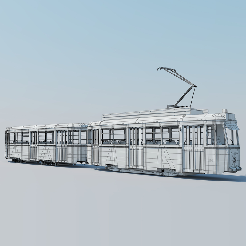 tmk 101 tram 3d model