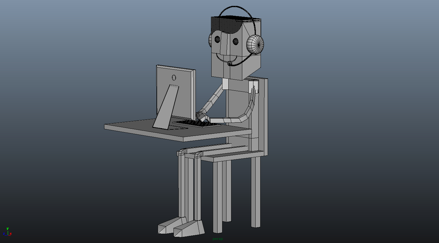 3ds max computer character